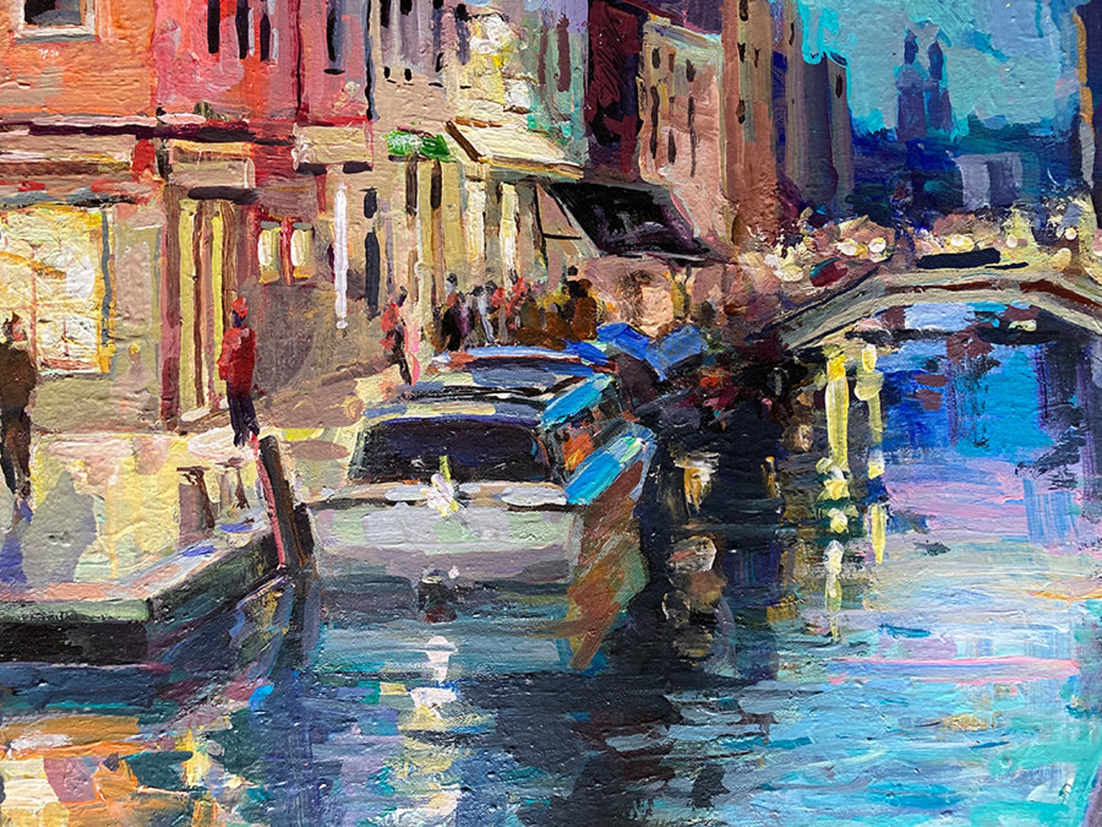 VENICE Original Oil Painting on 24x30 Canvas by Dima K Italian ...