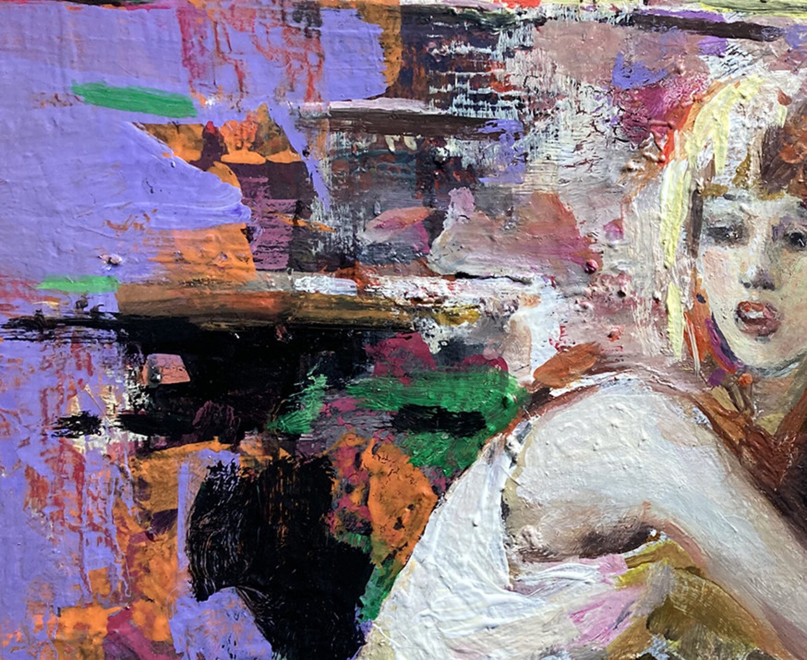 GIRL PORTRAIT Original Oil Painting on 16x20 Canvas by Dima K, Seating ...