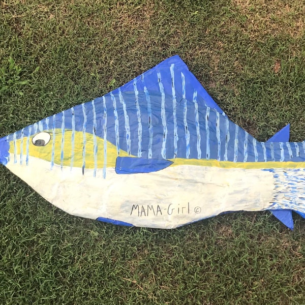 Folk Art Fish - Etsy