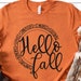 Hello Fall Shirt, Fall Shirt for Her, Cute Fall Shirts, Autumn Shirt ...