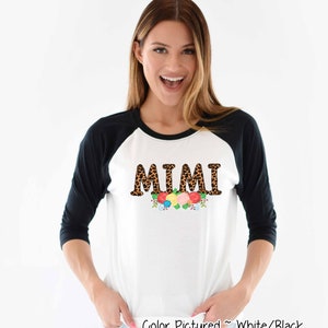 Leopard Print Mimi Shirt, Custom Mimi Shirt, Mimi Cute T Shirt, Gift ...