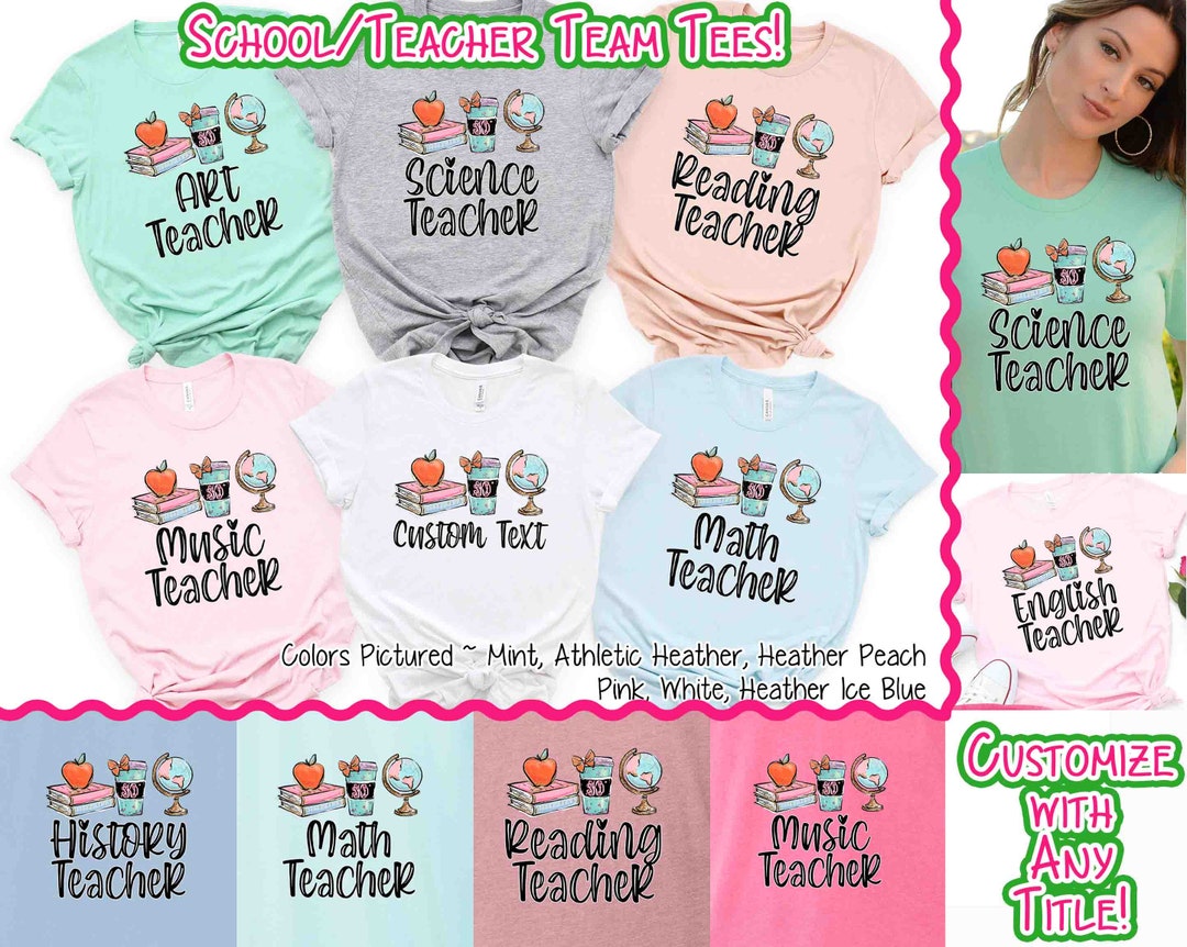 Personalized Teacher Shirt, Monogram Shirt, Back to School Shirt ...