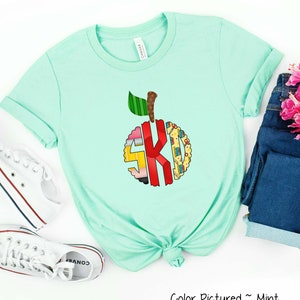 Personalized Back to School Big Monogram Shirt, Cute Shirt for Girls ...