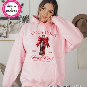 Coquette Coke Sweatshirt Red Bow Coke Shirt Coke Social Club Tee Trendy ...