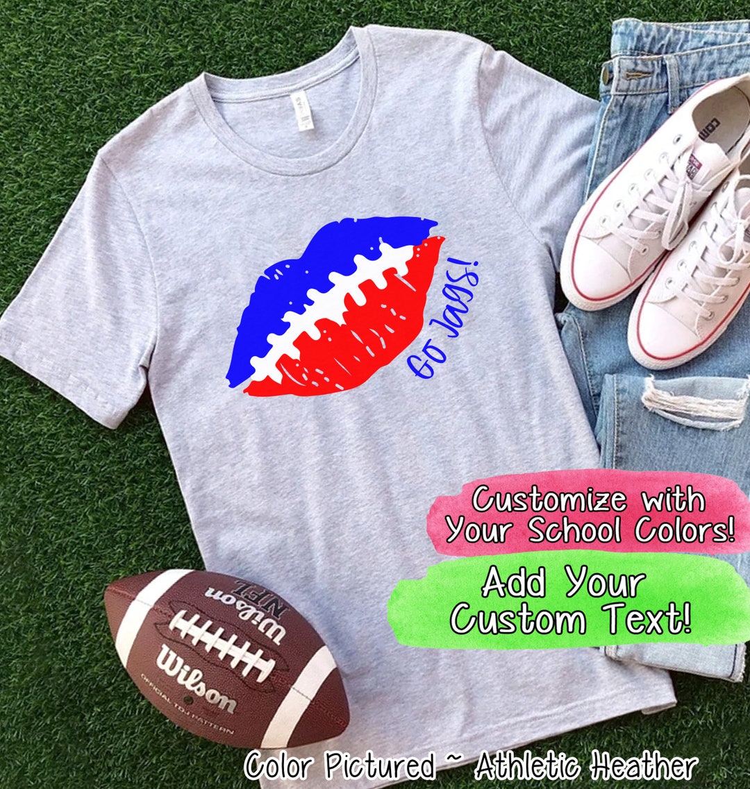 Custom Lips Football Shirt, Football Fan Shirt, Football Team Shirt ...