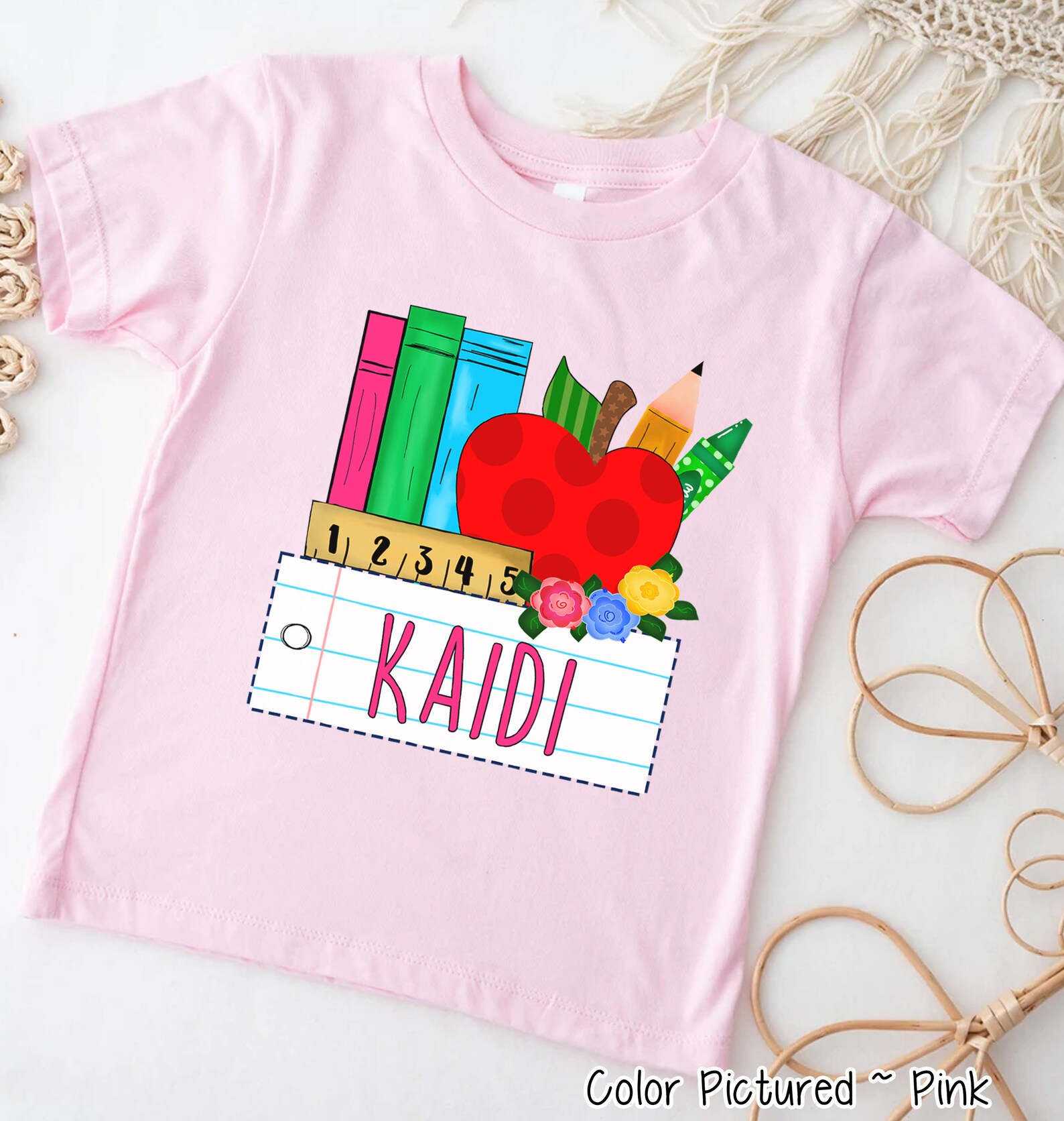 Personalized School Supplies Back to School Shirt, Toddler Back to ...