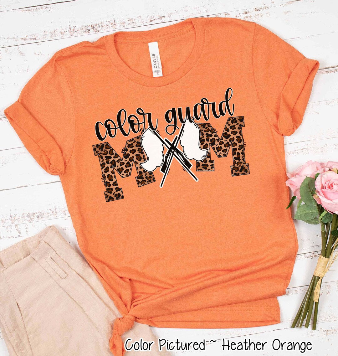 Leopard Color Guard Mom Shirt, Color Guard School Spirit Shirt, Band ...