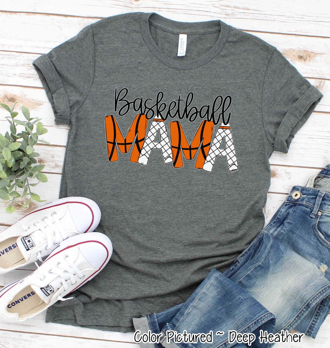 Doodle Basketball Mom Shirt, Mom Basketball Tee, Cute Basketball Shirt ...