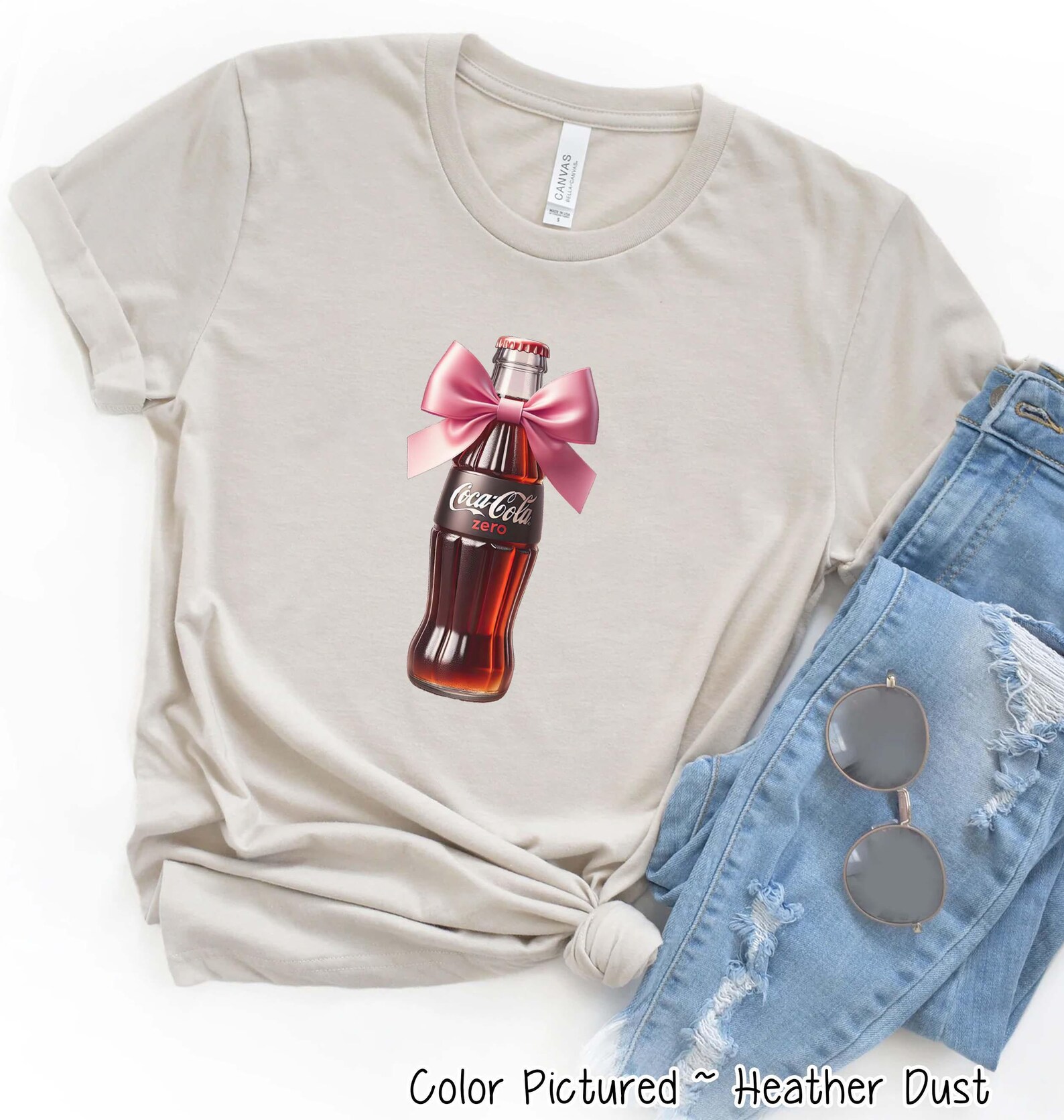 Coquette Coke Zero Sweatshirt, Pink Bow Coke Zero Shirt, Preppy Pink ...