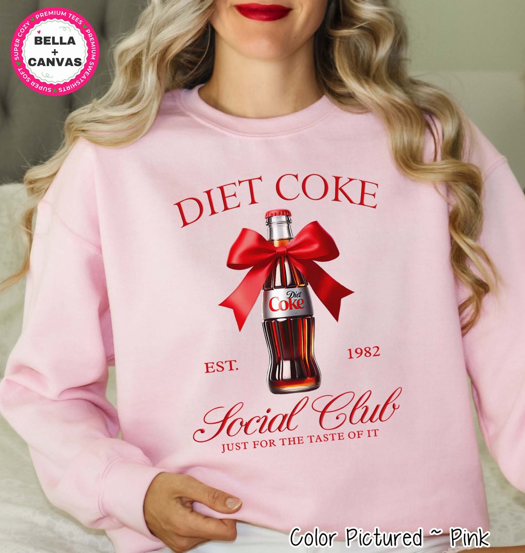 Coquette Diet Coke Sweatshirt Red Bow Diet Coke Tee Diet Coke Social ...