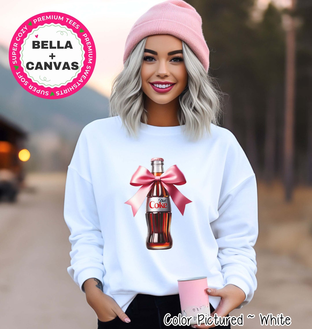 Coquette Diet Coke Sweatshirt, Pink Bow Diet Coke Shirt, Preppy Pink ...