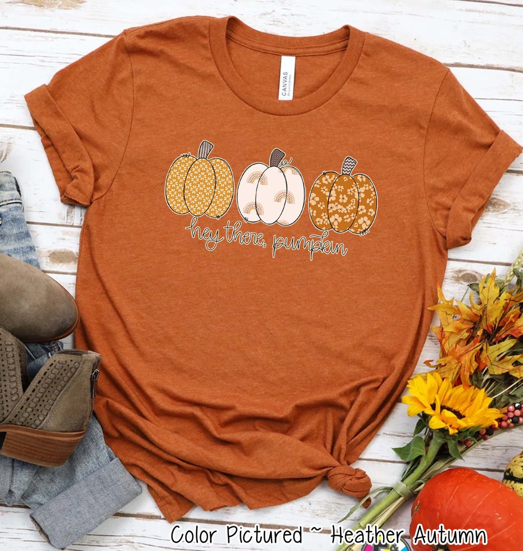 Fall Shirts, Fall Tees, Hey There Pumpkin Shirt, Thanksgiving Tee, Cute ...