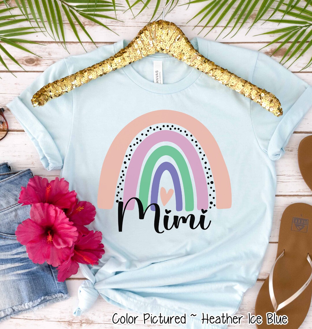 Camisa Mimi Rainbow, Camisa Mimi personalizada, Regalo para Mimi ...