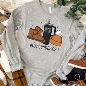 Personalized Winter Basics Sweatshirt,monogram Sweater,winter ...