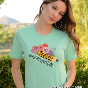 Personalized Leopard Kindergarten Shirt,monogram Shirt,custom Back to ...