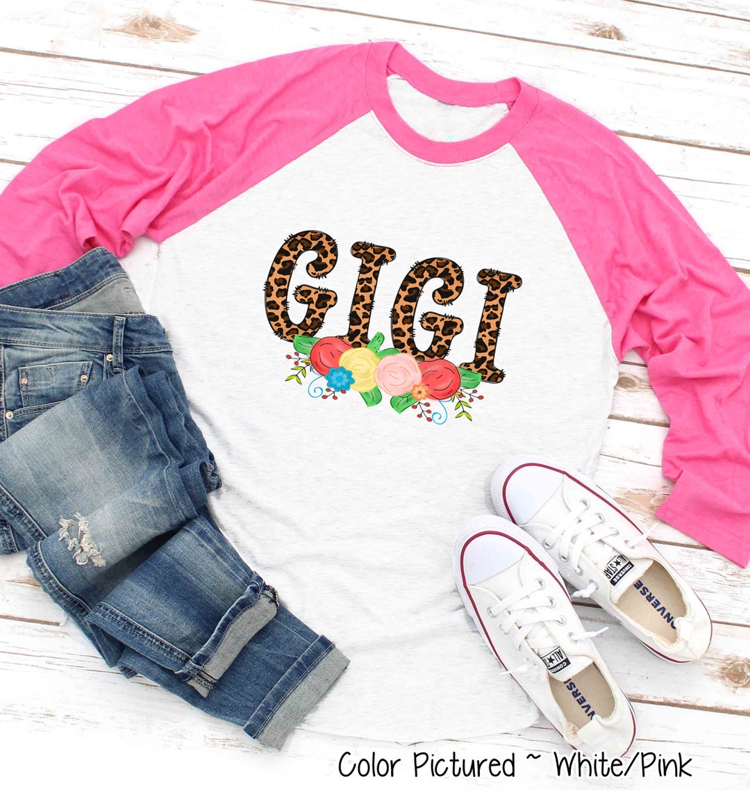 Leopard Print Gigi Shirt, Custom Gigi Shirt, Gigi Cute T Shirt, Gift ...