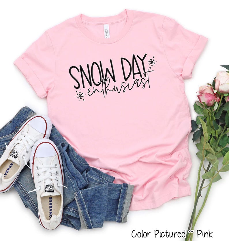 Snow Day Enthusiast Sweatshirt, Cute Winter Sweatshirt, Freezing Season ...