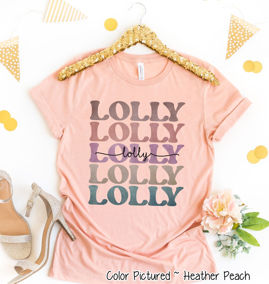 Retro Lolly Shirt, Custom Lolly Shirt, Gift for Lolly, Gift for Her ...