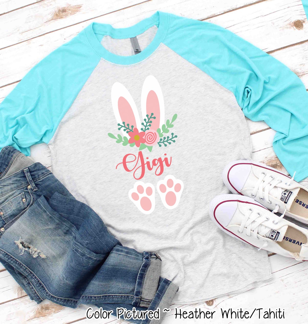 Personalized Gigi Bunny Ears Easter Shirt, Gigi Easter Gift,easter ...