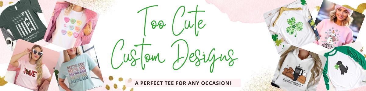 TooCuteCustomDesign - Etsy