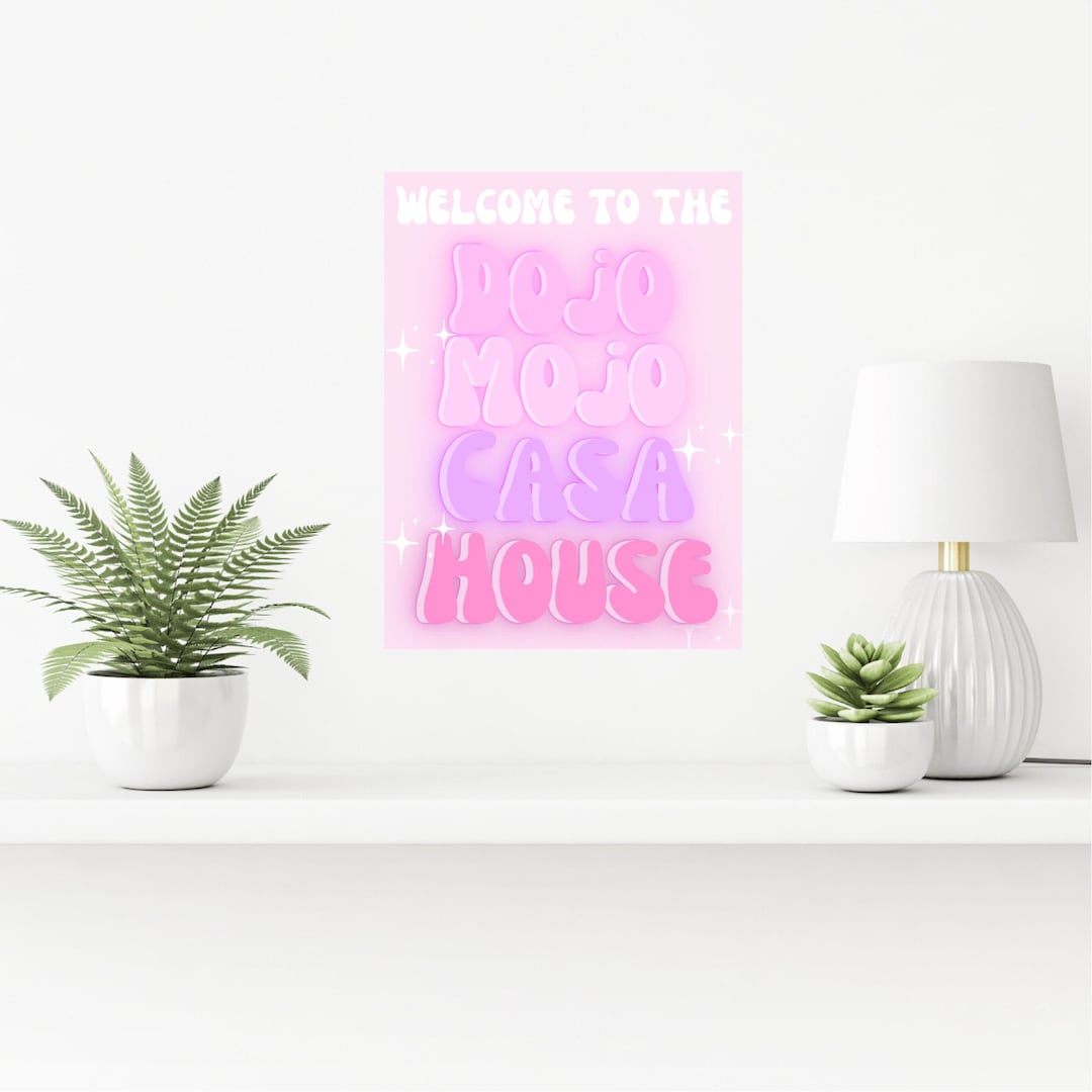 Dojo Mojo Casa House Poster Digital - Etsy