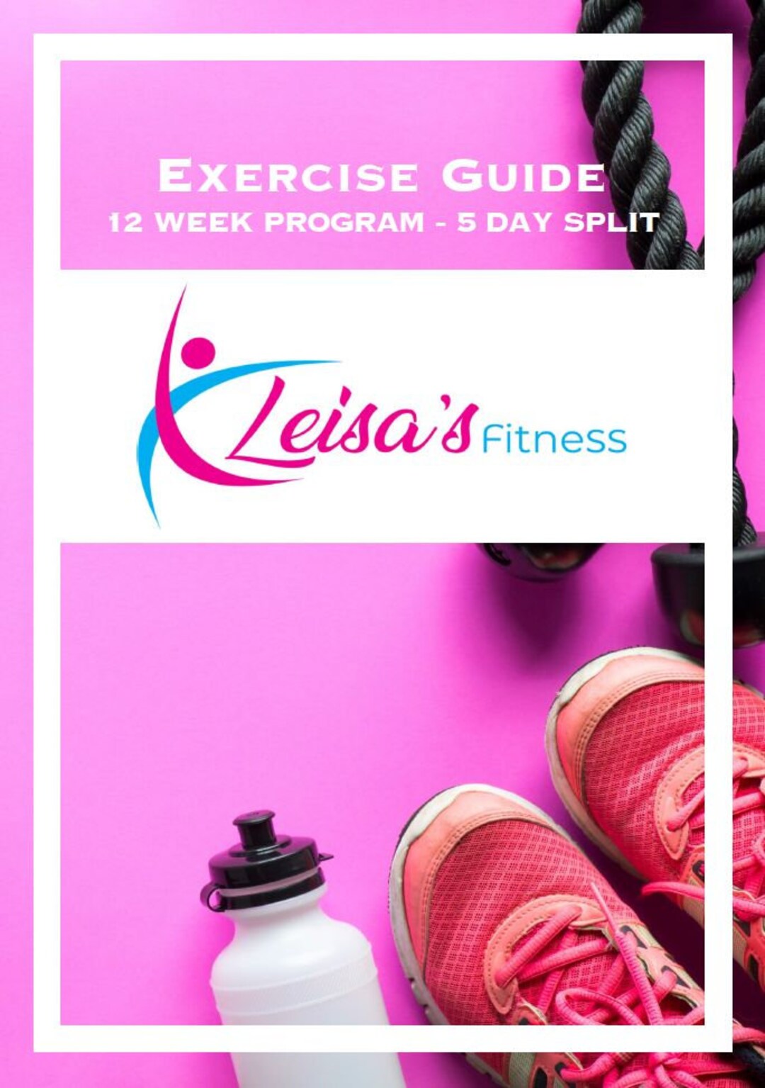 12 Week Exercise Guide - 4 Day Split - Etsy