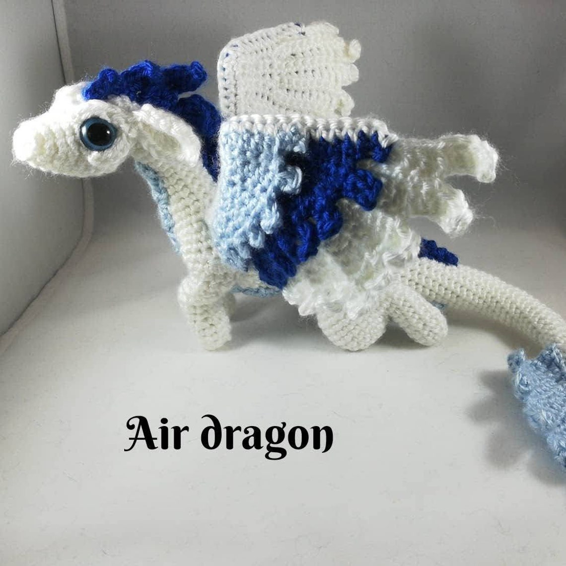 Custom Crochet Elemental Dragon Soft Sculpture Amigurumi | Etsy