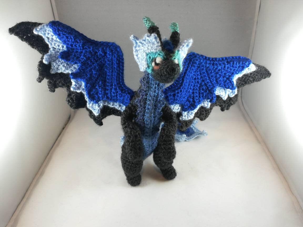 Custom Crochet Elemental Dragon Soft Sculpture Amigurumi | Etsy