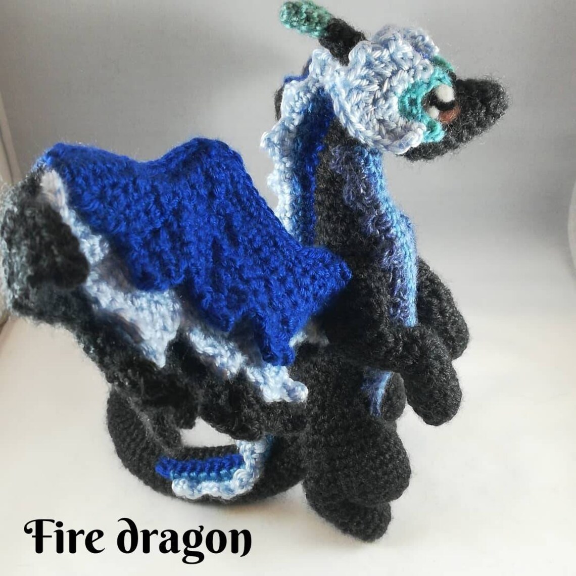 Custom Crochet Elemental Dragon Soft Sculpture Amigurumi | Etsy