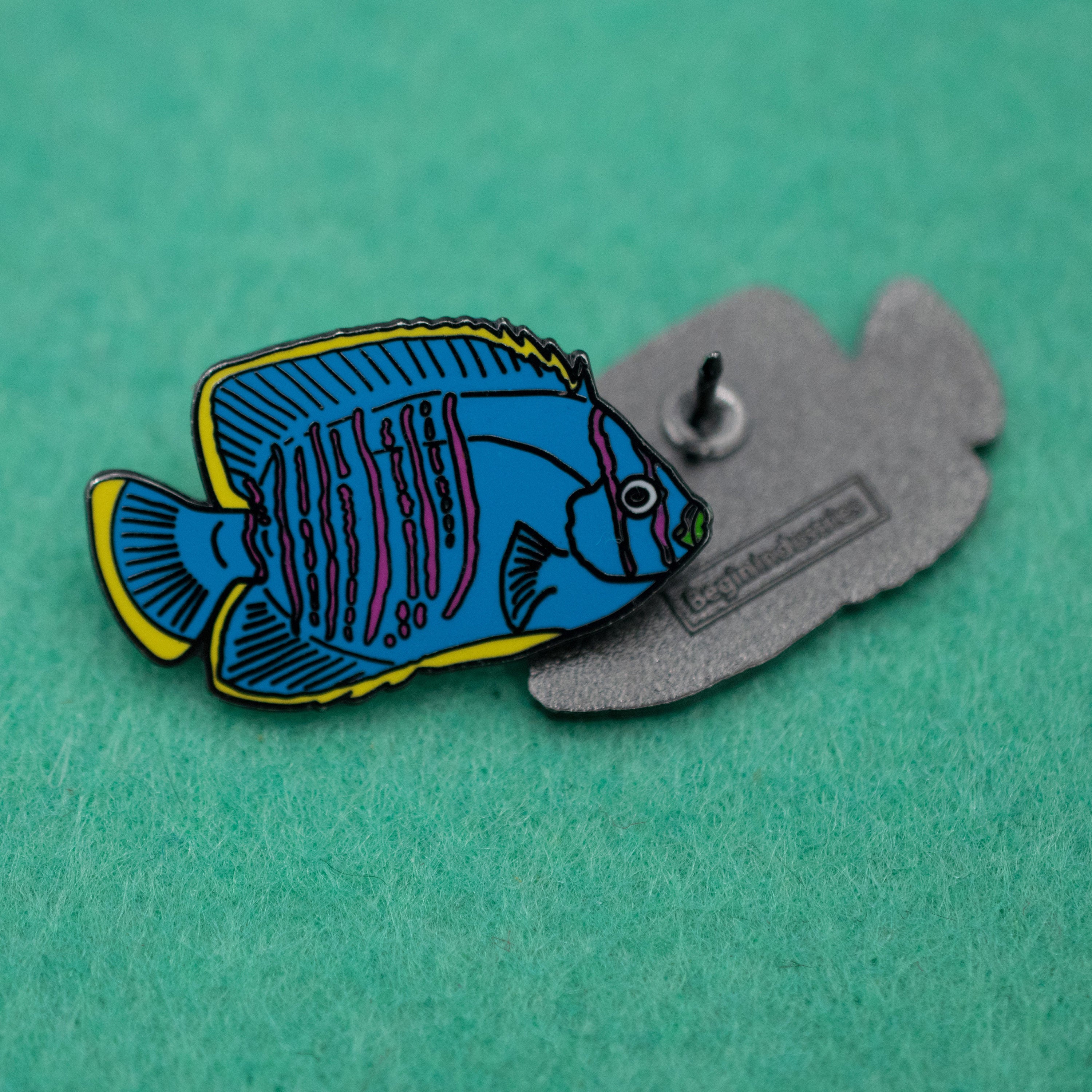 Neon Tropical Fish Hard Enamel Pin - Etsy Canada