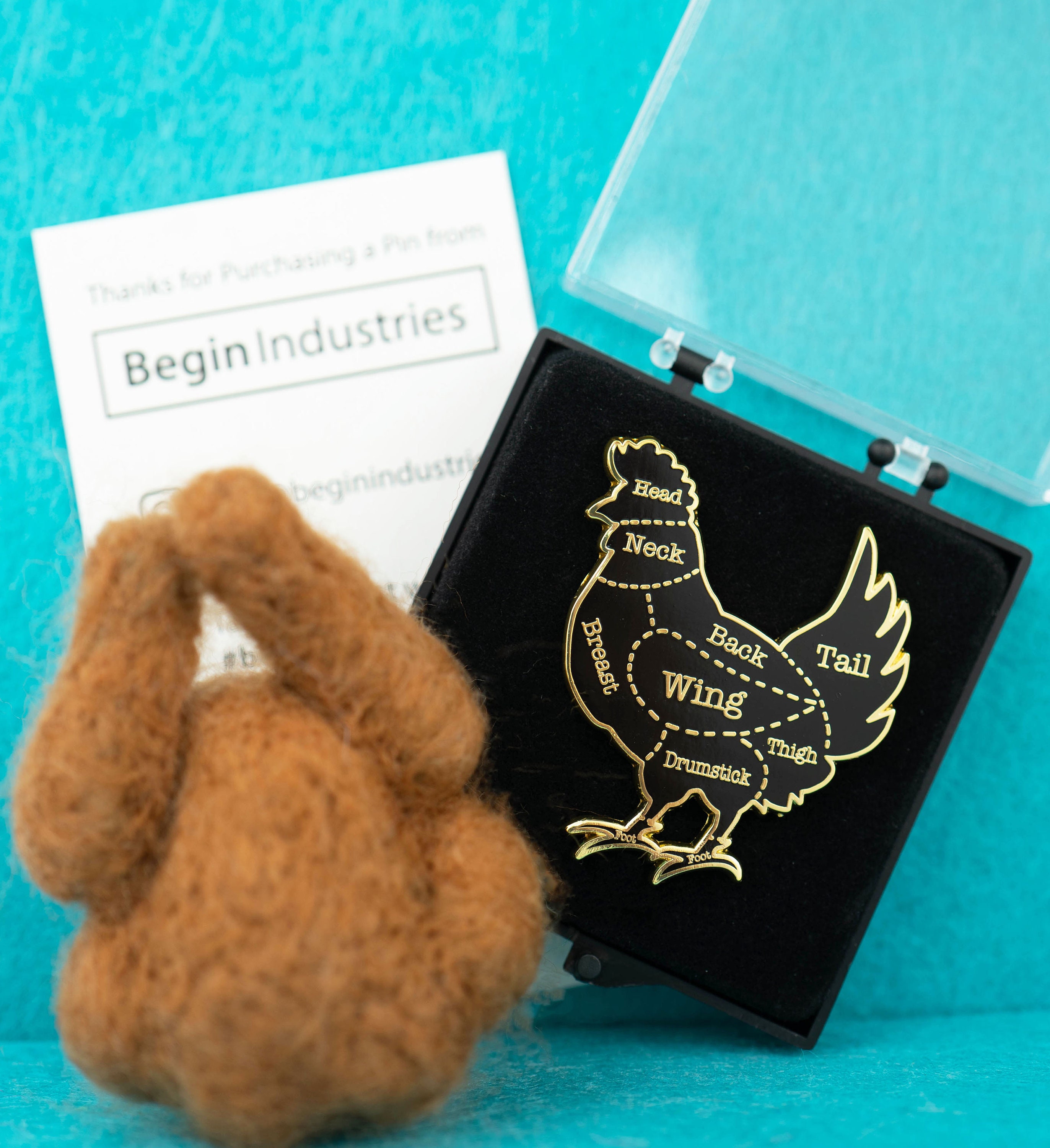 Gold Chicken Butcher Cuts Diagram Hard Enamel Lapel Pin | Etsy
