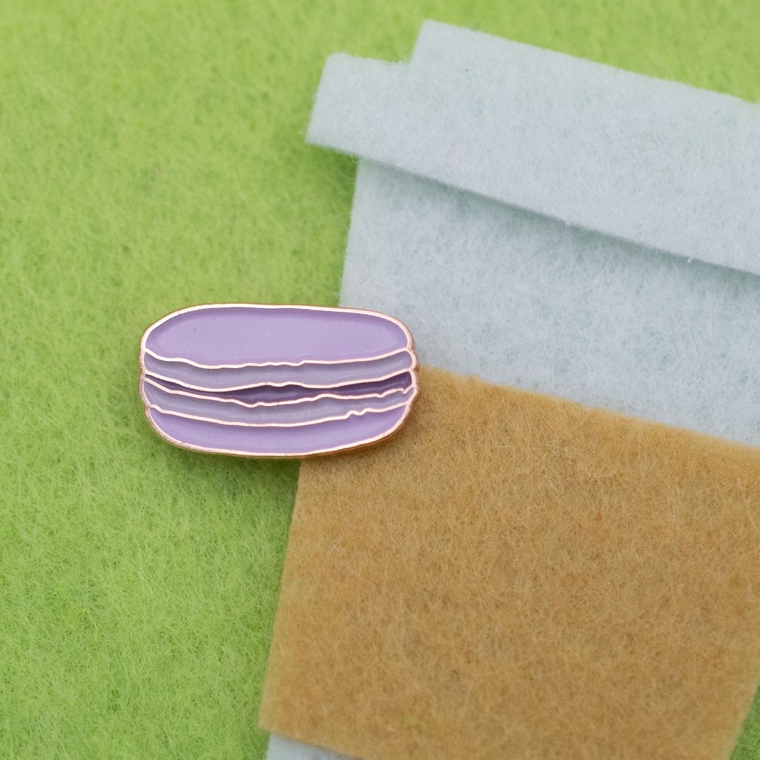 Lavender Macaron Soft Enamel Lapel Pin - Etsy