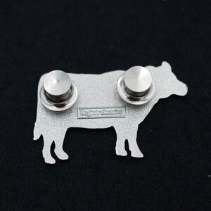 Silver Cow Butcher Cuts Diagram Hard Enamel Lapel Pin - Etsy