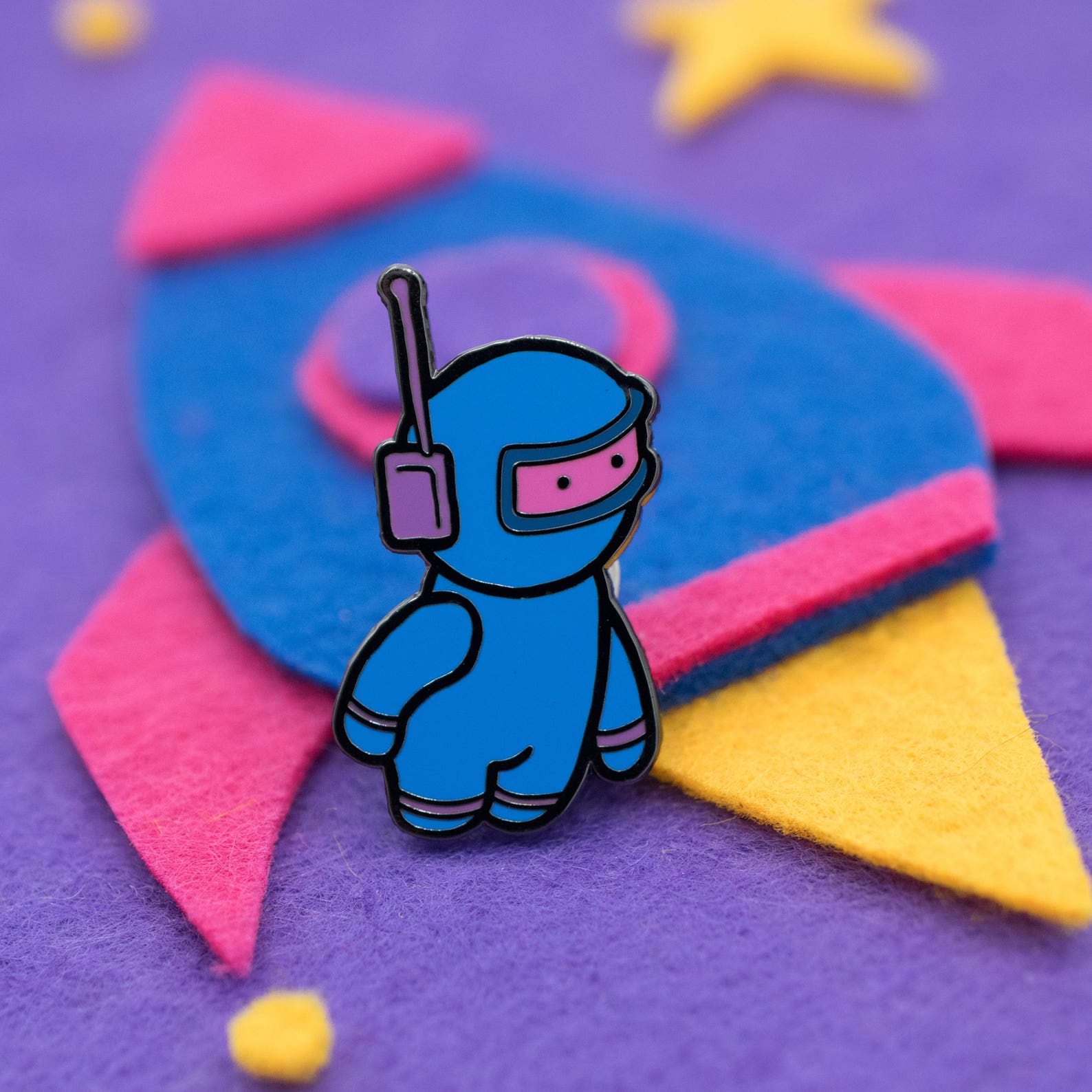 Spaceman Alan Hard Enamel Pin begin Industries X Ken Ives - Etsy Canada