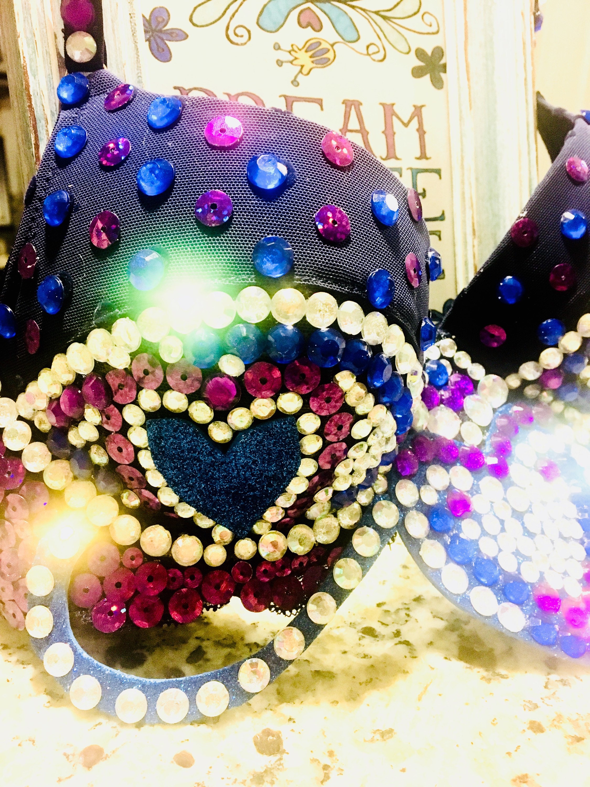 Rave, Electric Bra, EDC Bra, Heart Bra, Festival Bra, Bra, Dance Bra ...