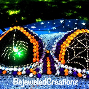 Halloween Bra, Costumes, Rave Bra, Edm Bra, Featival Bra, Spooky, 34 A ...