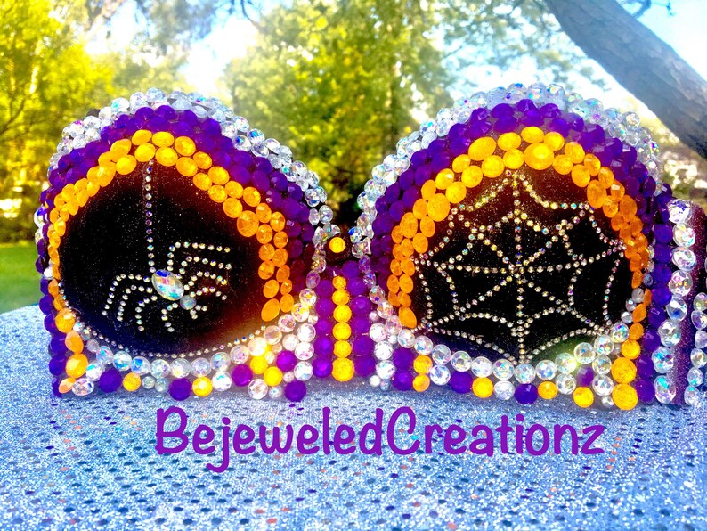 Halloween Bra, Costumes, Rave Bra, Edm Bra, Featival Bra, Spooky, 34 A ...