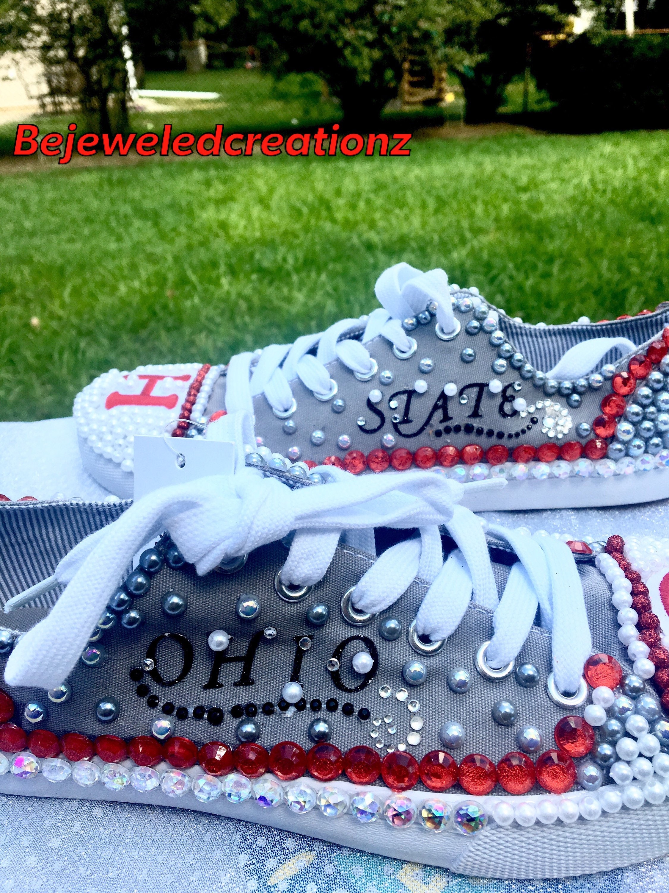 Ohio State shoes OSU Buckeyes Shoes College Football | Etsy
