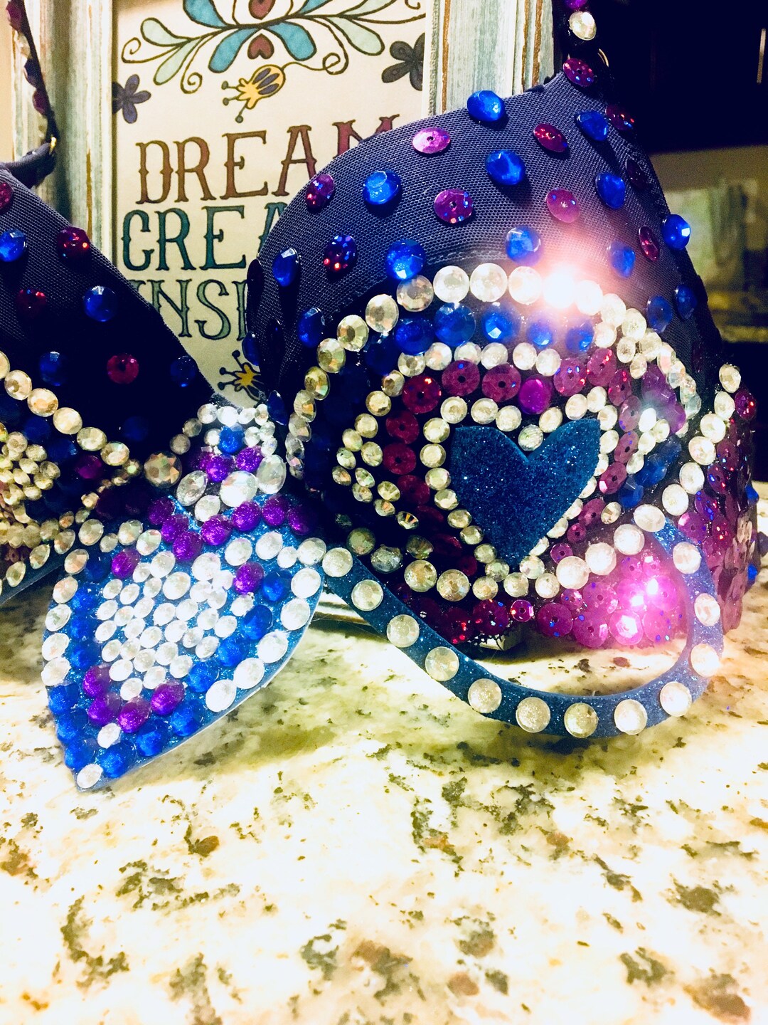 Rave, Electric Bra, EDC Bra, Heart Bra, Festival Bra, Bra, Dance Bra ...