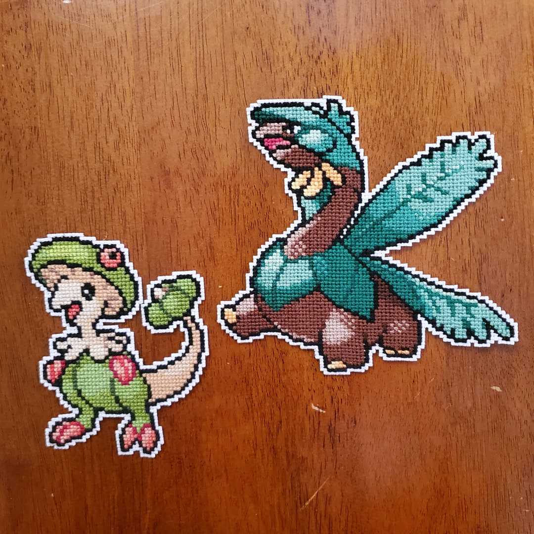 Hoenn Grass Type Pokemon Cross Stitch - Etsy
