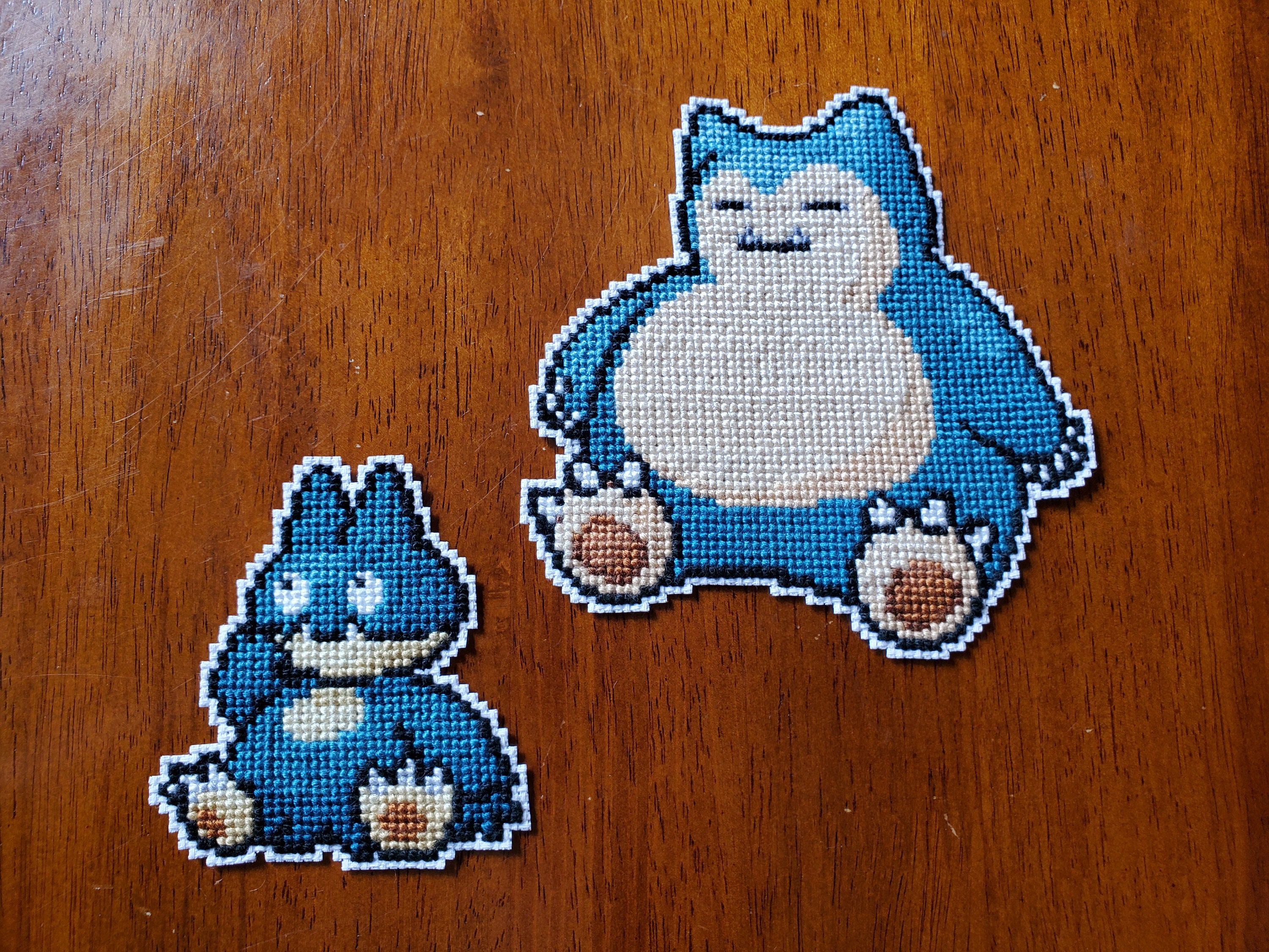 Munchlax and Snorlax Cross Stitch - Etsy