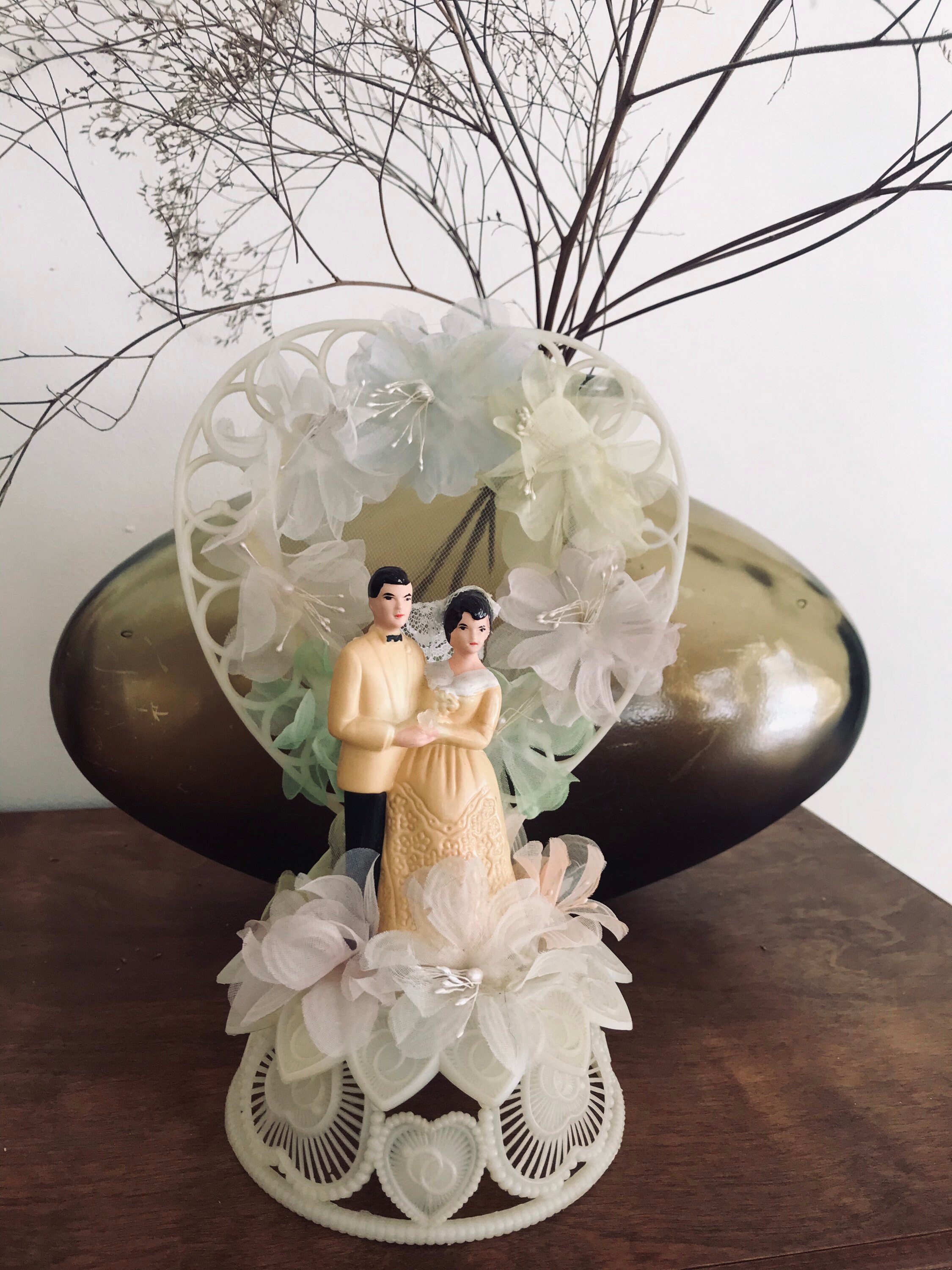 1973 vintage wedding arch cake topper made by Amdian | Etsy
