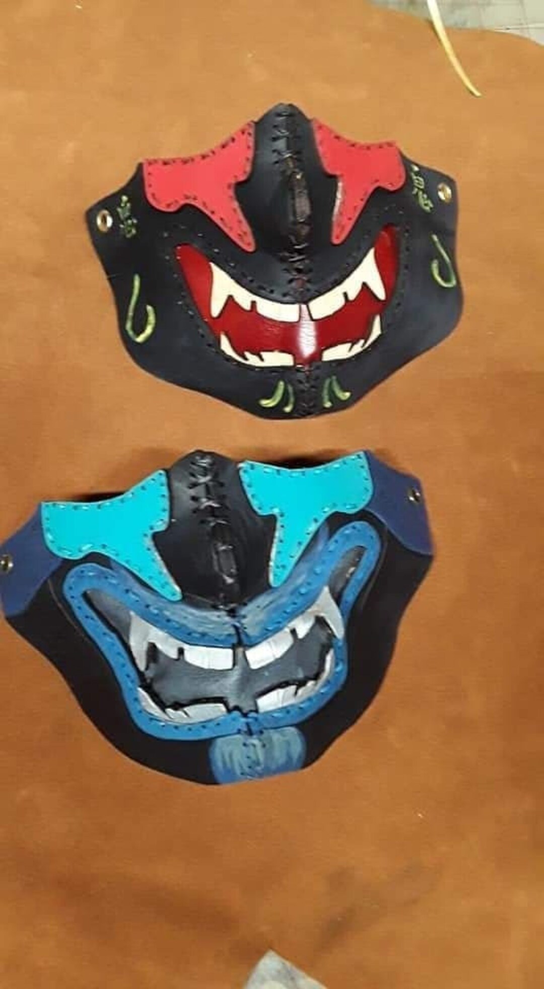 Leather Oni Mask Diy Pattern Great for Beginners - Etsy