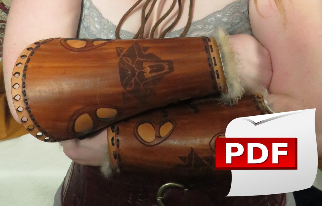 Leather Vambrace Pattern - Etsy