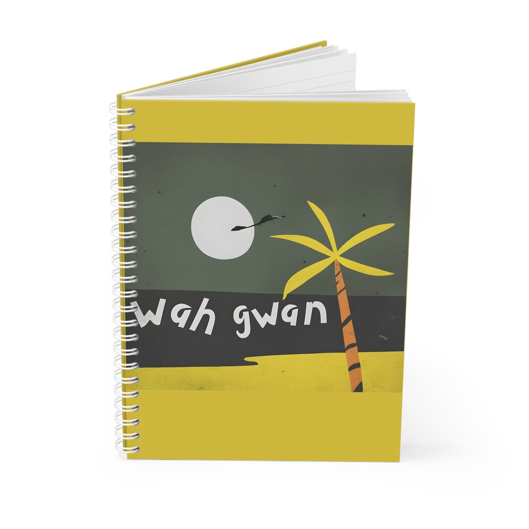 Spiral Notebook With Jamaican Vibes Island Inspired Writing - Etsy