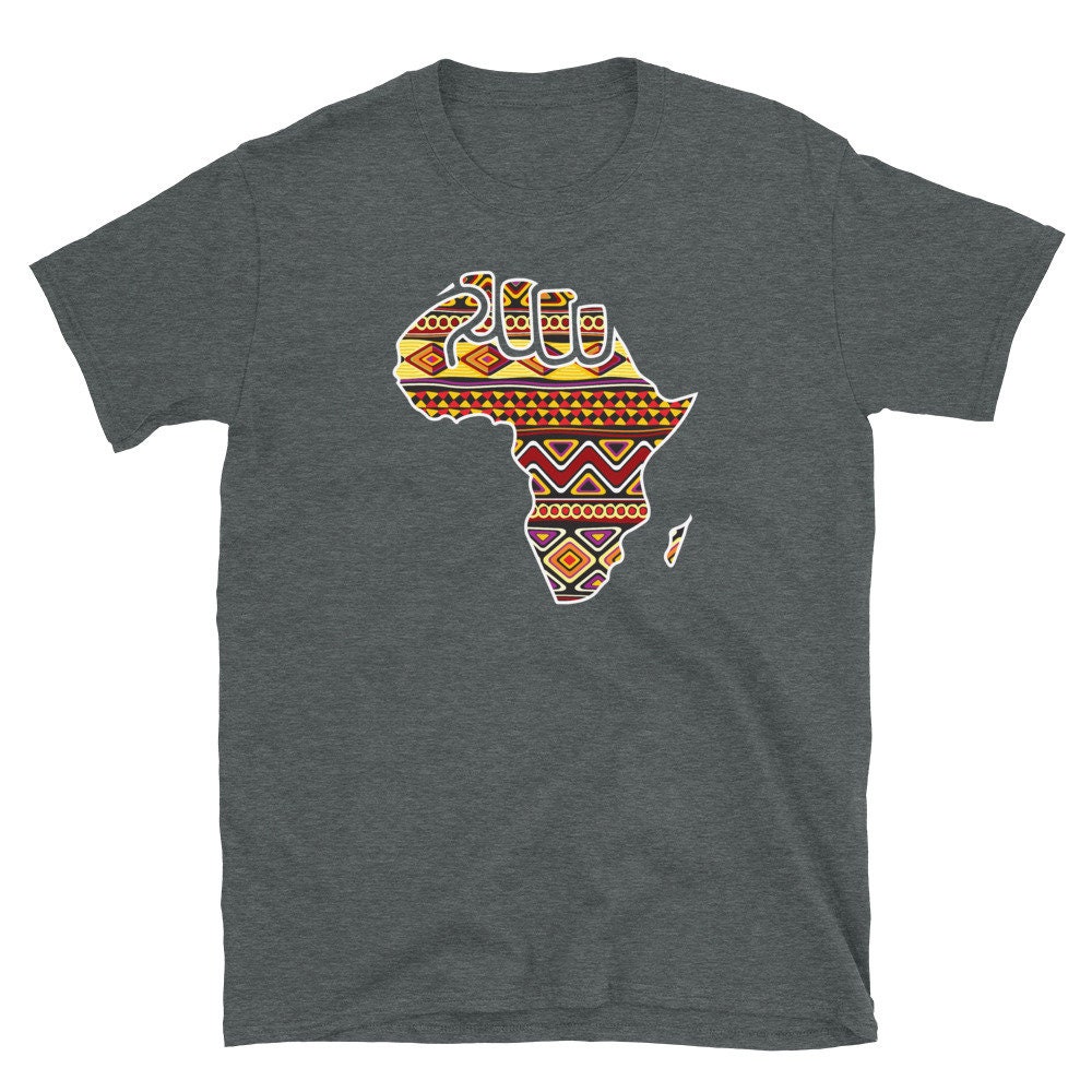 Africa Map Shirt, African Pattern, Fist, Black Pride, Black History ...