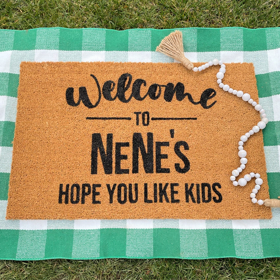 Welcome Hope You Like Kids Doormat Personalzied - Etsy