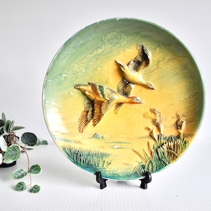 Vintage Bossons Chalkware Wall Plate With Flying Ducks Pattern - Etsy UK