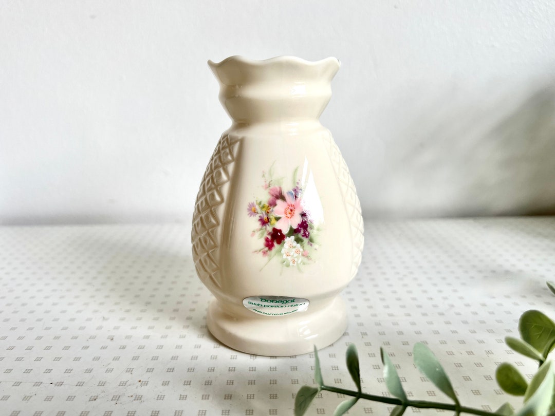 Vintage Donegal China Irish Papian Bud Vase With Floral Design - Etsy