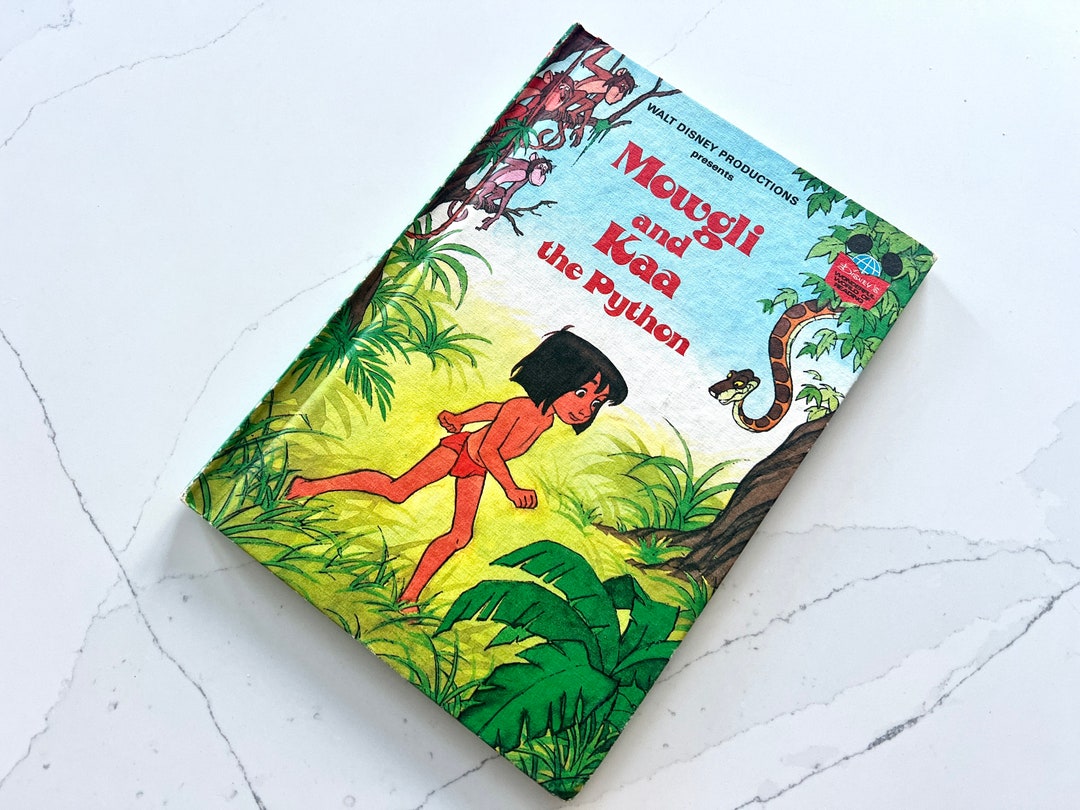 Vintage Walt Disney Mowgli and Kaa the Python Book From 1981 - Etsy Canada